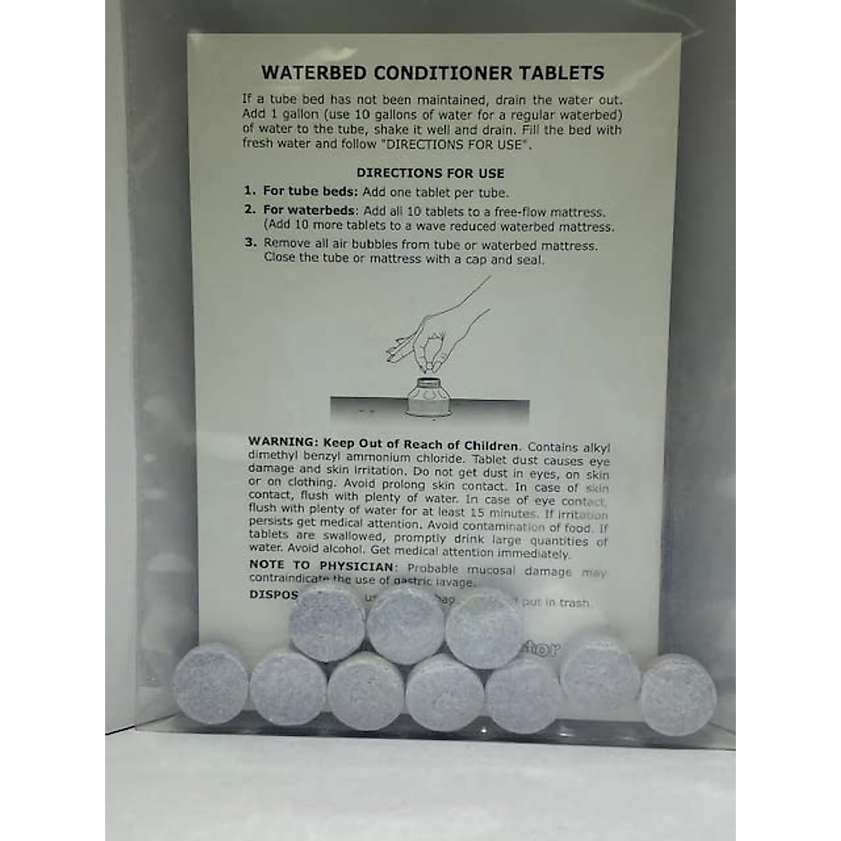 Waterbed Conditioner Tablets
