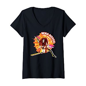 Womens Miraculous Collection Rena Rouge Super Heroez Team V-Neck T-Shirt
