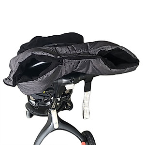 Funlife Warm Winter Hand Muff for Stroller,Waterproof Anti-Freeze Fingerless Glvoes for NYC Winter,Black