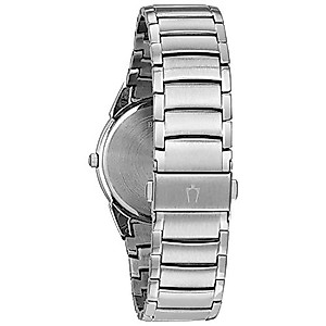 Bulova Men's 3-Hand Calendar Date Quartz Watch, Patterned Dial, 38mm, Style: 96B149