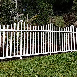 Zippity Outdoor Products ZP19018 (2 Panel) Vinyl Picket Kit, Manchester Fence, White