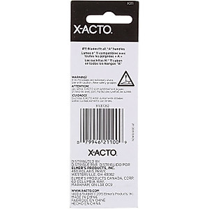 X-Acto Steel X-Acto #11 Blade 1-1/2 in.-Mfg# X211 - Sold As 20 Units (CD/5)