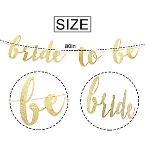 Gold Bride to Be Banner - Bride to Be Banner,bridal Shower Banner,engagement Banner,bachelorette Party Banner,bride Decoration Party Banner