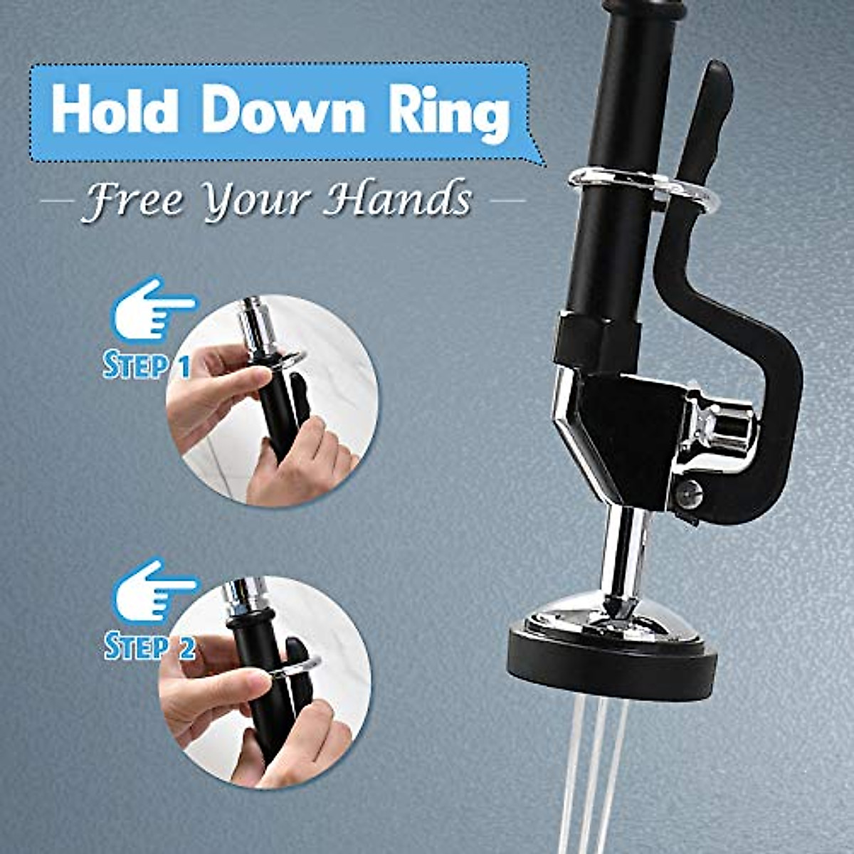 APPASO Commercial Sink Faucet with Pre-Rinse Sprayer, 8 Inch Center Wall Mount Kitchen Faucet 24” Height Compartment Sink Faucet with 12” Swivel Spout for Restaurant Industrial, Polished Chrome Finish