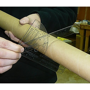 Clear Pipe Caliper/Diameter Caliper and Ruler - Fractional - 3 Pack