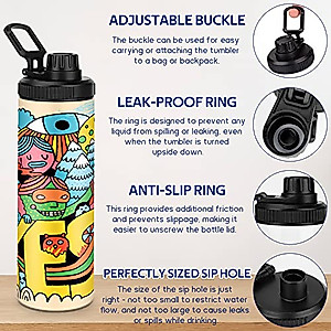 GELBEKUH 8 Pack 20 oz Sublimation Tumbler Set Four Layer Stainless Steel Straight Skinny Travel Blank Tumbler Bulk Sublimation Cups with Lid, DIY Stickers Shrink Wrap for Heat Transfer Heat Press