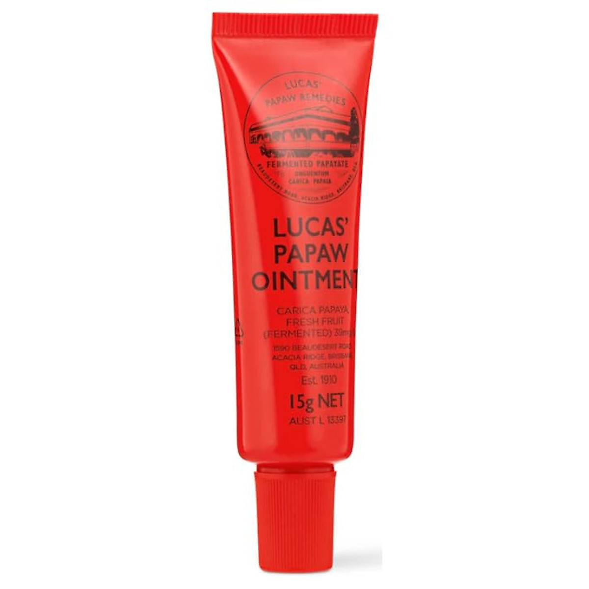 Lucas Papaw Ointment 15G (With Lip Applicator) | Best Paw Paw Cream for Chapped Lips, Minor Burns, Sunburn, Cuts, Insect Bites and Diaper Rash