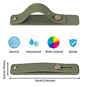 Weewooday 15 Pieces Phone Finger Grips Telescopic Finger Strap Brackets Silicone Phone Grip Holders Portable Phone Finger Kickstands for Universal Mobile Phones, 15