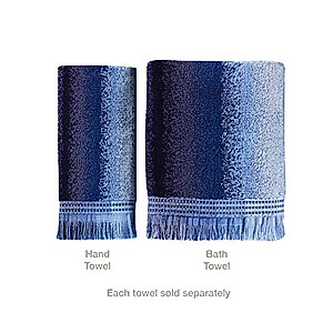 SKL Home Eckhart Stripe Hand Towel Set, Blue 2 Count