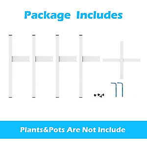DDPow Heavy Plant Stand for 10"-16" Plant Pot, Plant Stand Indoor Outdoor Corner, Adjustable Metal Heavy Duty Plant Stand for Large Pot (White 1 Pack)