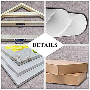 KALAWA Bathroom Pictures Wall Decor Set of 4 Funny Animal Black and White Bathroom Decor Wall Art Pink Bubble Canvas Wall Art Highland Cow Giraffe Elephant Cows Home Decor Framed Ready to Hang 12x12