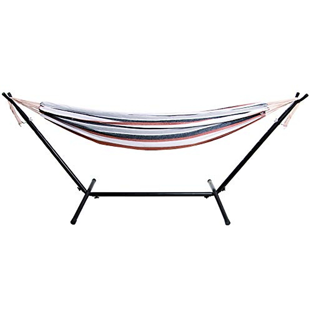 BalanceFrom Double Hammock with Space Saving Steel Stand and Portable Carrying Case, 450-Pound Capacity