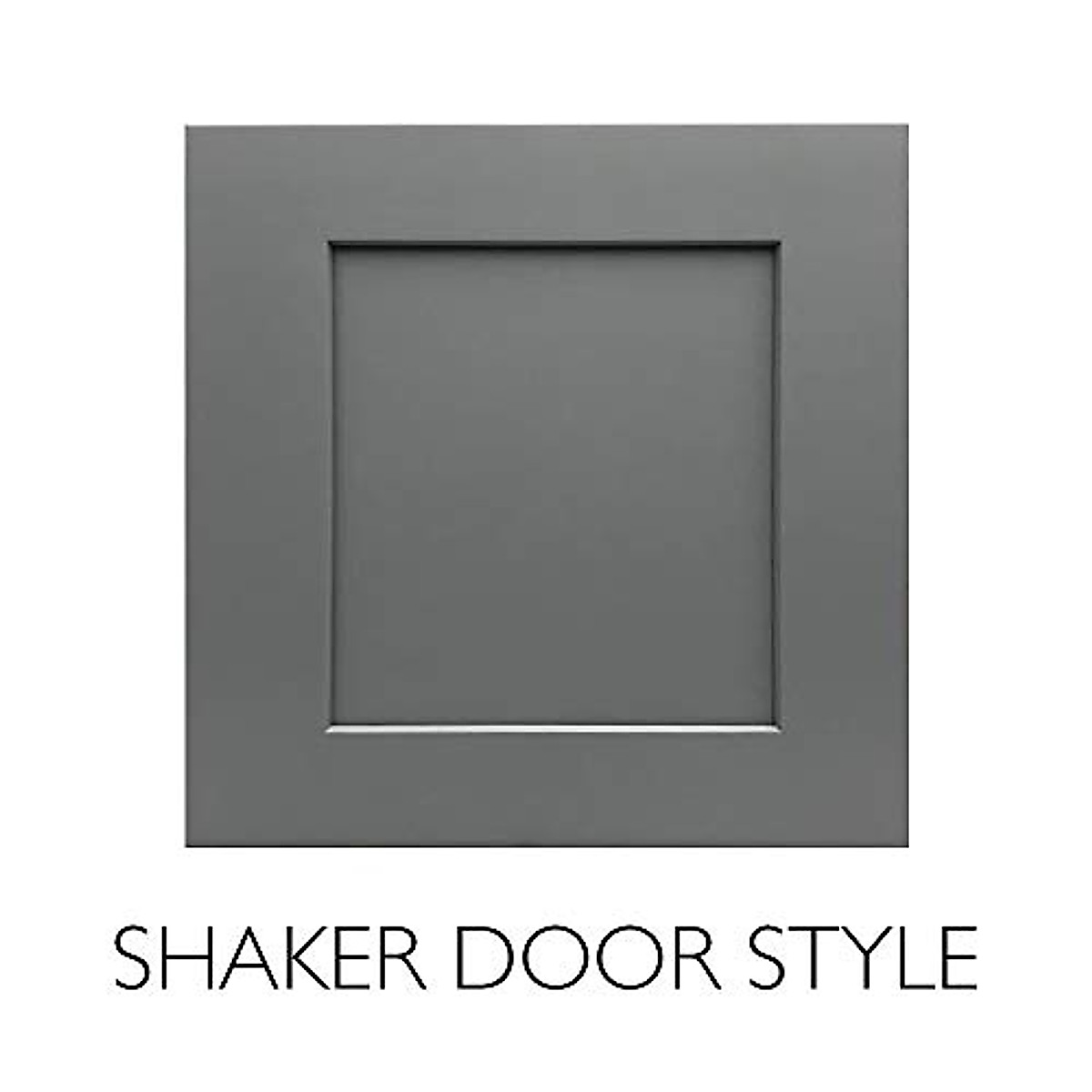 Design House 587097 Bath Unassembled Modern 2-Door 2-Drawer Bathroom Shaker Vanity Cabinet Only, 36 x 21,Grey