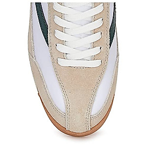 TRETORN Women's Rawlins Casual Lace-Up Sneakers, White/Green, 8