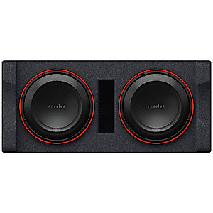 Kenwood Excelon P-XW1221DHP 2-ohm Ported Enclosure with Two 12" Subwoofers | Dual 12" Preloaded High Power Subwoofer Enclosure