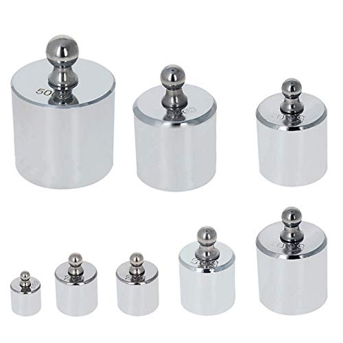 Utoolmart Calibration Weight Set 2KG in Total (10g 20g 20g 50g 100g 100g 200g 500g x 2Set) M2 Precision Chrome Plated Steel for Digital Balance Scales 2 Set