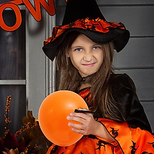 60pcs 12 Inch Orange and Black Latex Balloons, Halloween Balloons Set, Decoration for Halloween Celebration, Trick or Treat Party, Spooky Ghost Party, Graduation, Birthday and Bar