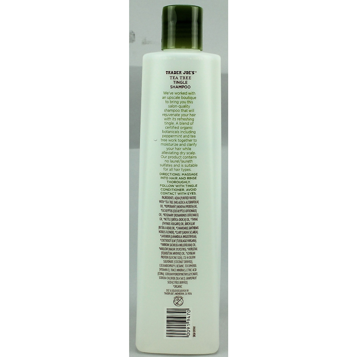 Trader Joe's Tea Tree Tingle Shampoo, Conditioner, and Body Wash Set