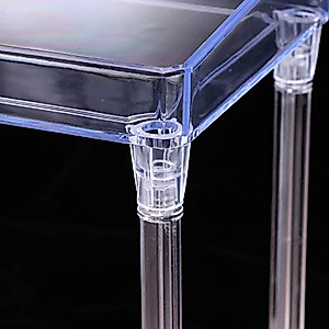 XJJZS Bathroom Shelf Wall Mounted Clear Shelves by Pretty Display. Extra Strong & Easy to Wall Mount