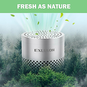 Exluvon Fridge Deodorizer Odor Eliminator Lasts for 10 Years Refrigerator Deodorizer,Silver Gray