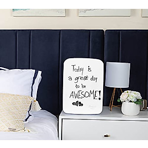 Cooluli Vibe Mini Fridge for Bedroom - With Cool Front Magnetic Whiteboard - 15L Portable Small Refrigerator for Travel, Car & Office Desk - Plug In Cooler & Warmer for Food, Drinks & Skincare (White)