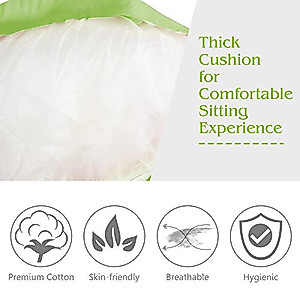 Tangkula Papasan Chair Rattan Ergonomic Chair w/ 360-degree Swivel and Soft Cushion, Solid Structure & Stable Base, Ideal for Garden, Balcony, Apartment (Green)