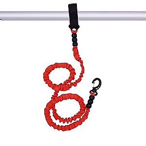 YYST 1 Piece 36 Inch Deluxe Red Kayak Paddle Leash Kayak Rod Leash Tool Lanyard Fishing Leash SUP Paddle Leash SUP Leash