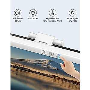 Kaulsoue Monitor Light Bar, Ultra-Wide 19.69" Screen Light Bar with Touch Control, Eye Care Monitor Lamp with 3 Color Modes, No Glare, USB Powered LED Desk Lamp for Office/Home/Study Room