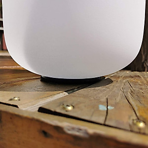 KVKA 8 Inch Crystal Singing Bowl, C Note Root Chakra, Frosted Quartz Sound Bowl,With Carrying Case,Suede Striker (432 hz, C Note Root Chakra)