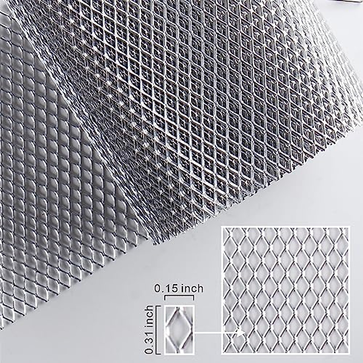 6 inch x 25 feet Aluminum Gutter Guard Mesh Roll, Leaf Guards for Gutters Gutter Covers Screen Rain Gutter Protector downspout Guard.