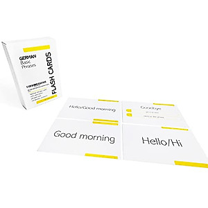 Pat's Flash Cards German Basic Phrases Flash Cards with Conversation Variations