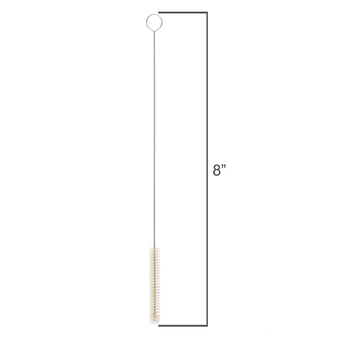 Redecker Straw Cleaning Brush, Dishwasher Safe and Reusable, 8-1/4-Inches Long