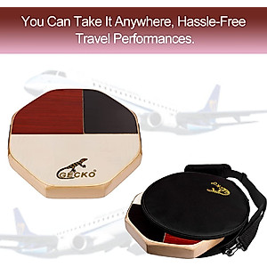 GECKO Cajon, Portable Box Drum with Storage Bag, Hand Drum, Percussion Instrument, Bong and Snare