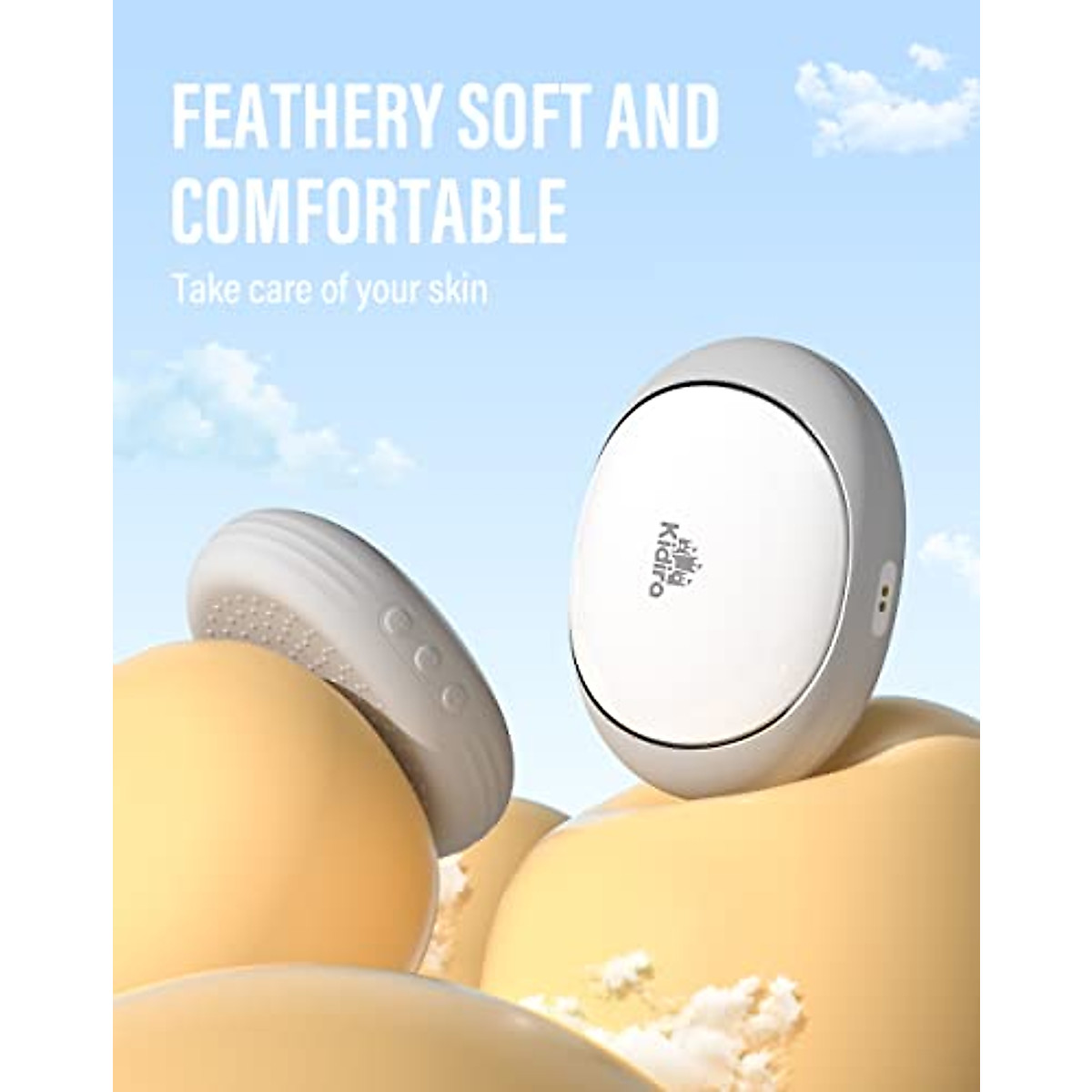 KIDIRA 2-in-1 Warming Lactation Massager, Soft Breast Massager for Breastfeeding, Nursing, Pumping, Breast Warmers with Heat & Vibration for Clogged Ducts, Mastitis, Engorgement, Improve Milk Flow
