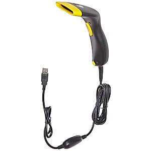 Wasp WCS3905 Waspnest ABS CCD Handheld Laser Barcode Scanner with 6' USB Cable, 45 scan/s Scan Rate, 5V DC