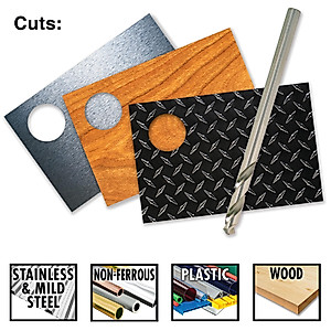 IVY Classic 28115 1/4-Inch x 4-5/16-Inch Pilot Drill for Hole Saw Arbors, M2 HSS, 3 Flats, 12-Pack