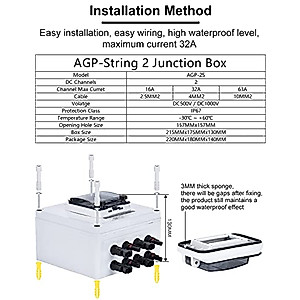 DIHOOL Miniature Circuit Breaker Box with 30 amp Disconnect Switch IP66 2 in 2 Out
