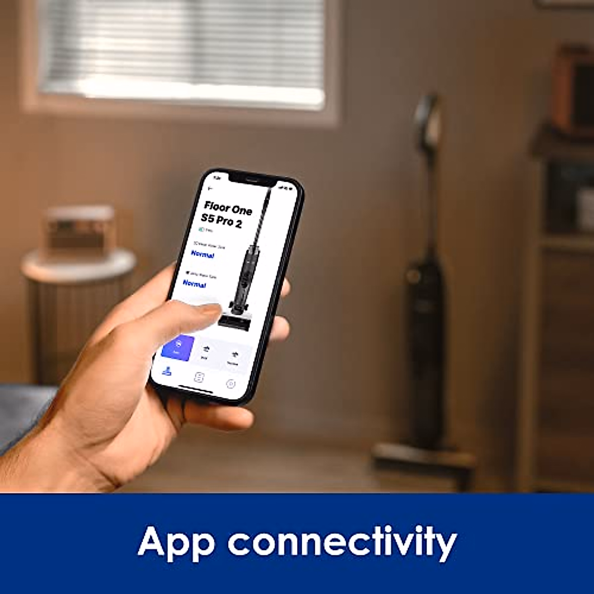 Tineco Floor ONE S5 PRO 2 Cordless Wet Dry Vacuum Smart Hardwood Floor Cleaner Machine, One-Step Cleaning Mop for Sticky Messes and Pet Hair, LCD Display, APP, Voice Guide with Ultra Mode