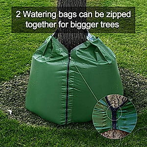 KONIGEEHRE 20 Gallon Tree Watering Bags, Reusable, Heavy Duty, Slow Release Water Bags for Trees, Premium PVC Tree Drip Irrigation Bags 5 Pack