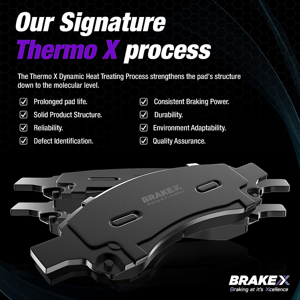 Brake X Rear Brake Pads and Rotors Kit replacement for 2013-2019 Nissan Pathfinder Fits models with 12.13" (308mm) rear rotor diameter ONLY | NYX OE+ Rotors and Alpha Ceramic Brake Pads