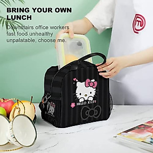 deweoy Insulated Lunch Bag,Lunch Bag for Men,Small Lunch Bag,Lunch Bags for Women,Lunch Bags for Teens(Black)