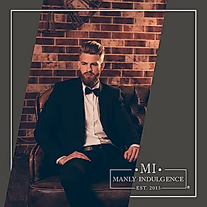 Manly Indulgence Scented Jar Candle, Black Sandalwood, Signature Collection, Soy Wax Blend, Wooden Wick, 15 Oz, Single (Bergamot, Tobacco, Amber & Musk)