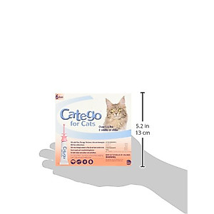 Catego Flea and Tick Control for Cats (6 doses) Over 1.5 lbs, 8 Weeks or Older