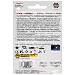 SanDisk Extreme Pro Micro SDXC UHS-I U3 A2 V30 Memory Card (256GB)