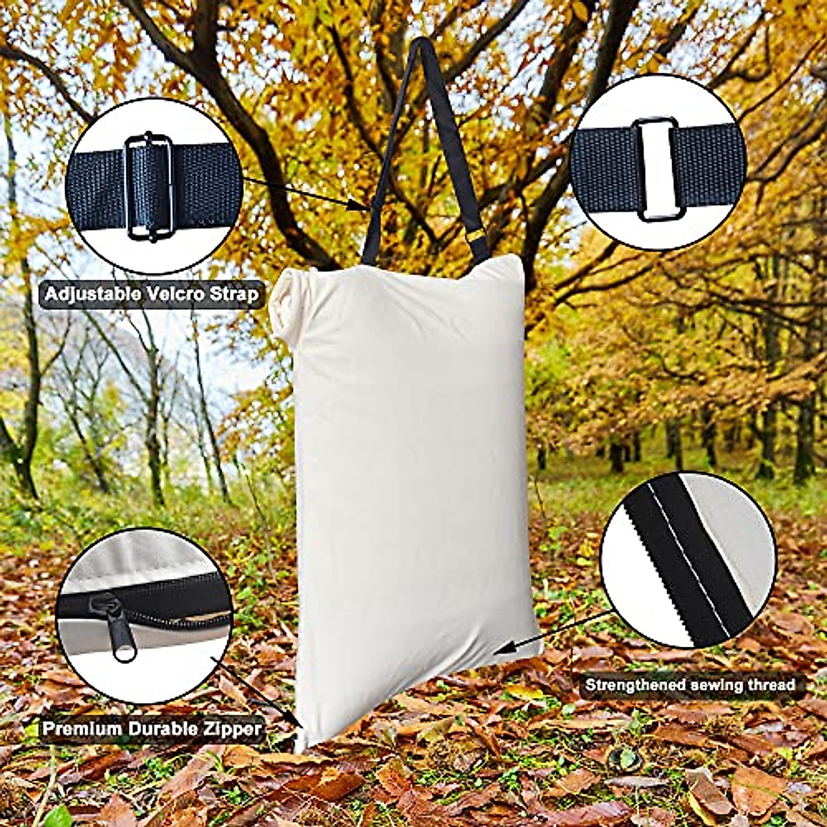 Haiouus Universal Leaf Vacuum Blower Bag Bottom Debris Dump Bag, Compatible with Leaf Blowers and Ultra Blower Rake