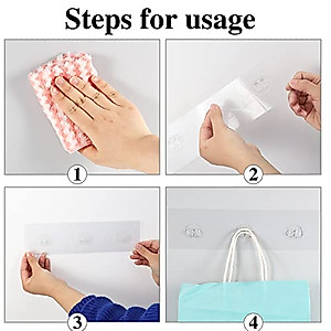 8 Pack Shower Caddy Adhesive Replacement, Adhesive Shower Hooks Strong Adhesive Wall Hooks Waterproof Adhesive Hooks for Shower Caddy, No Drilling