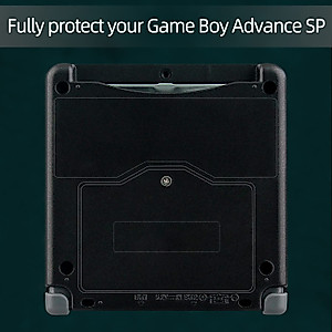 OSTENT Full Housing Shell Case Cover Replacement for Nintendo GBA SP Gameboy Advance SP - Color Black