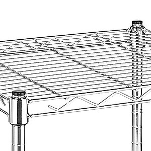 Whitmor Supreme Stacking Shelf and Organizer - Adjustable - Chrome
