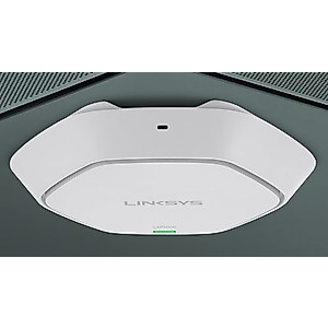 Linksys LAPN300: Wireless Business Access Point, Wi-Fi, Single Band 2.4 GHz N300, PoE, Range Extension via WDS and Workgroup Bridge (White)