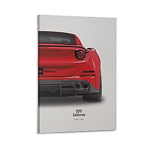 Car Poster Ferrari F40 Supercar Posters Racing Car Canvas Wall Art For Boy's Bedroom SuperCar Wall Decor Frame-style 16x24inch(40x60cm)